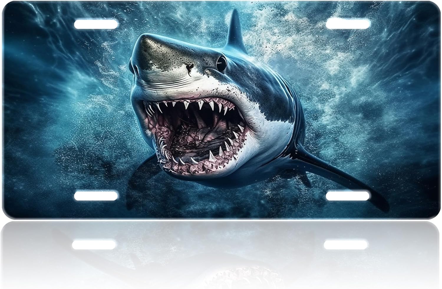 Deep Sea Ferocious Shark License Plates,Personalized Front Plates ...