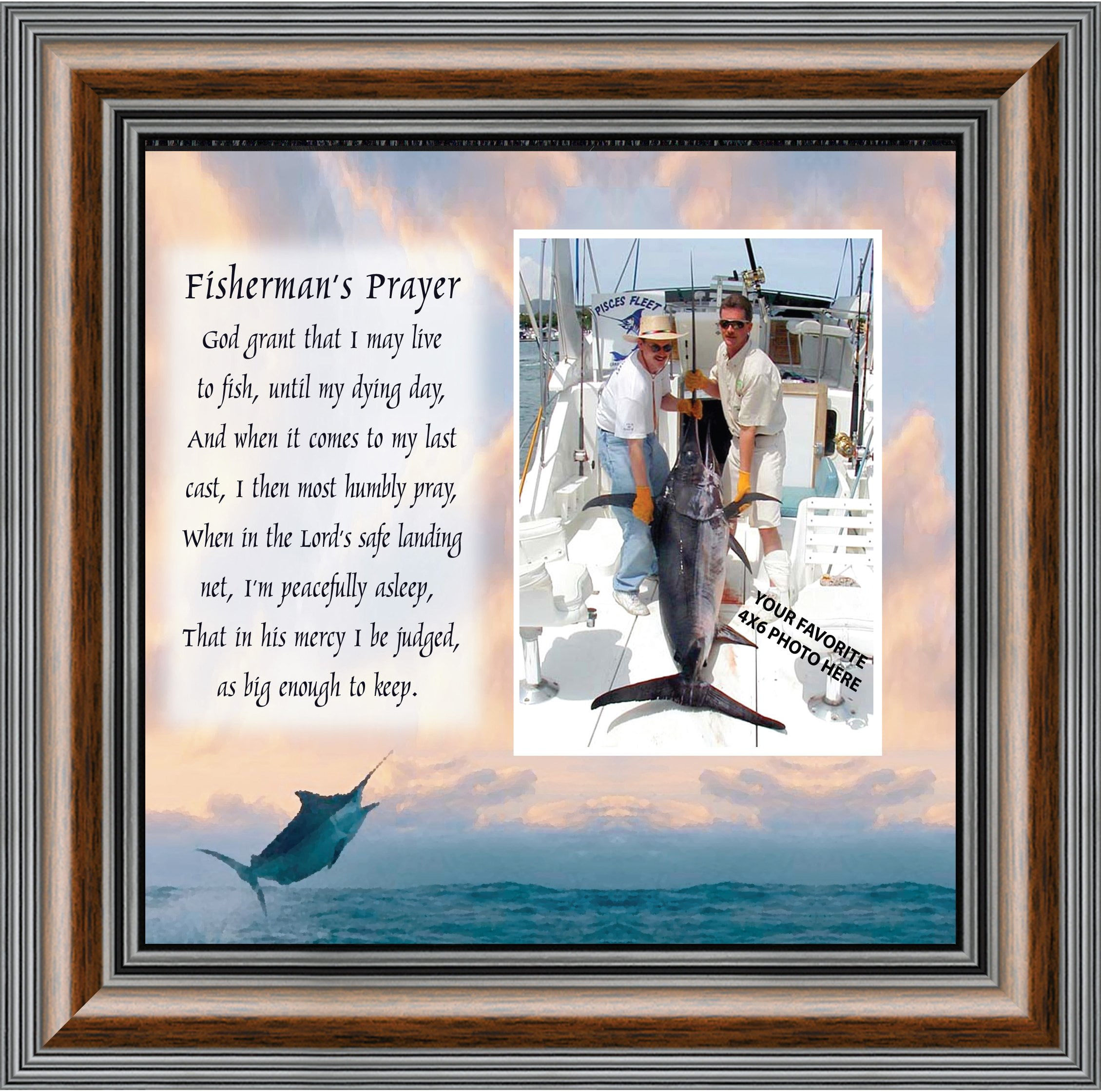 Deep Sea Fisherman's Prayer, Fisherman's Prayer, Fishing Gifts, Beach ...