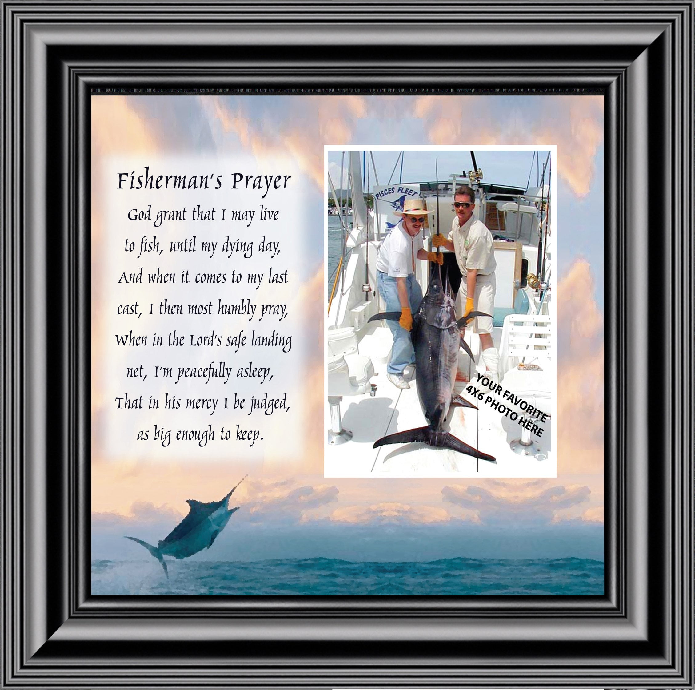 Deep Sea Fisherman's Prayer, Fisherman's Prayer, Fishing Gifts, Beach ...