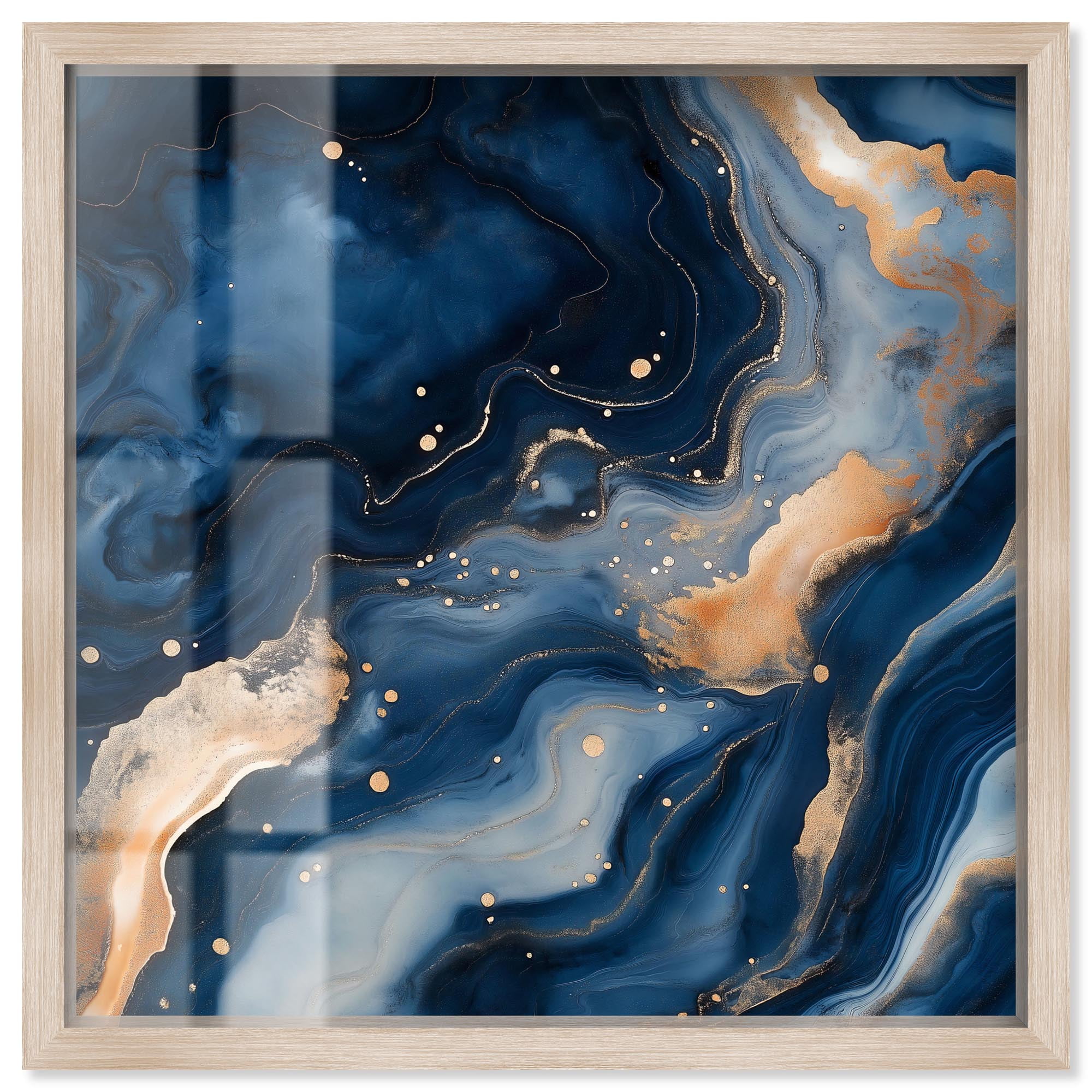 Deep Sea Geode III Shadowbox Print Geode Wall Art by Art Remedy, Blonde ...