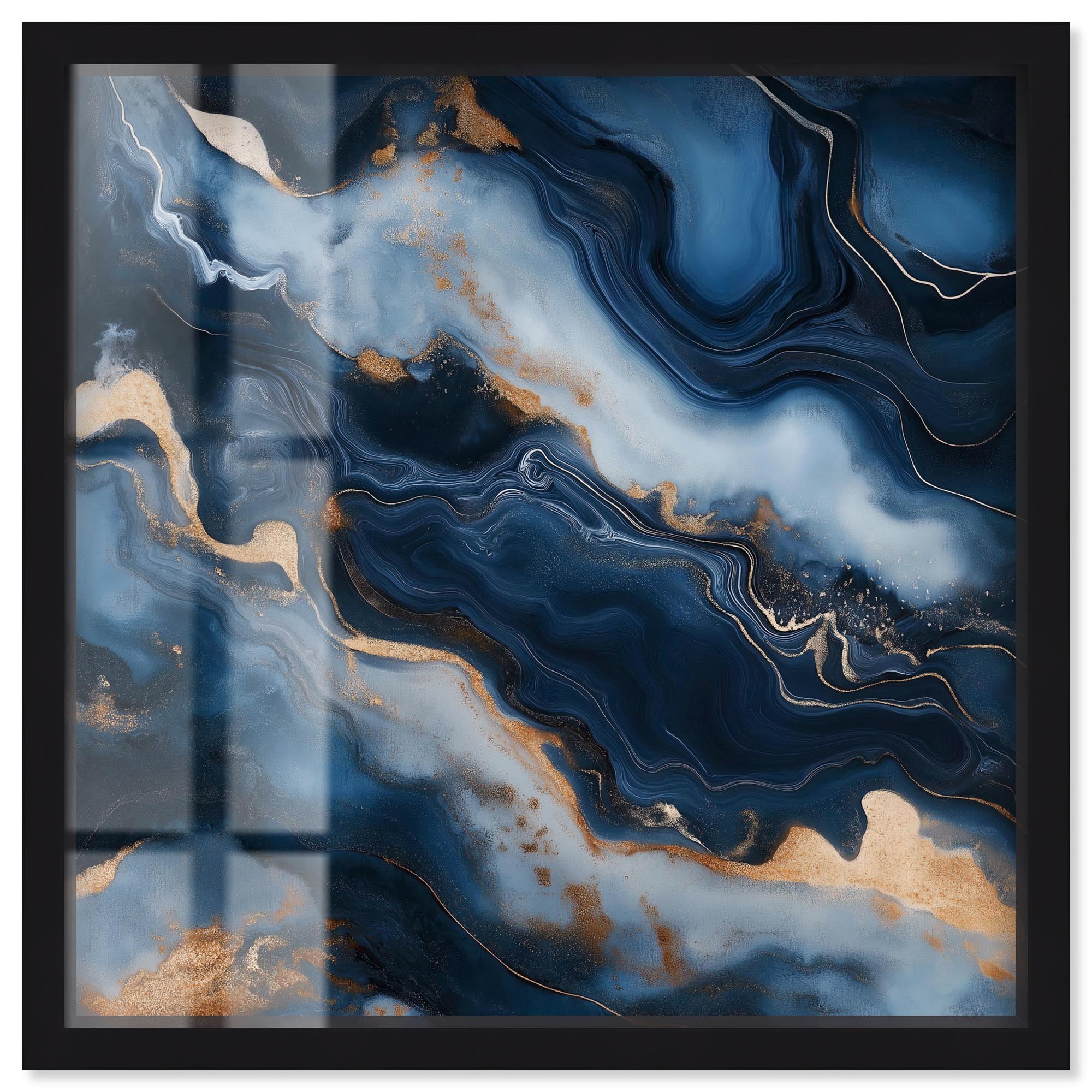 Deep Sea Geode IV Shadowbox Print Geode Wall Art by Art Remedy, Black ...