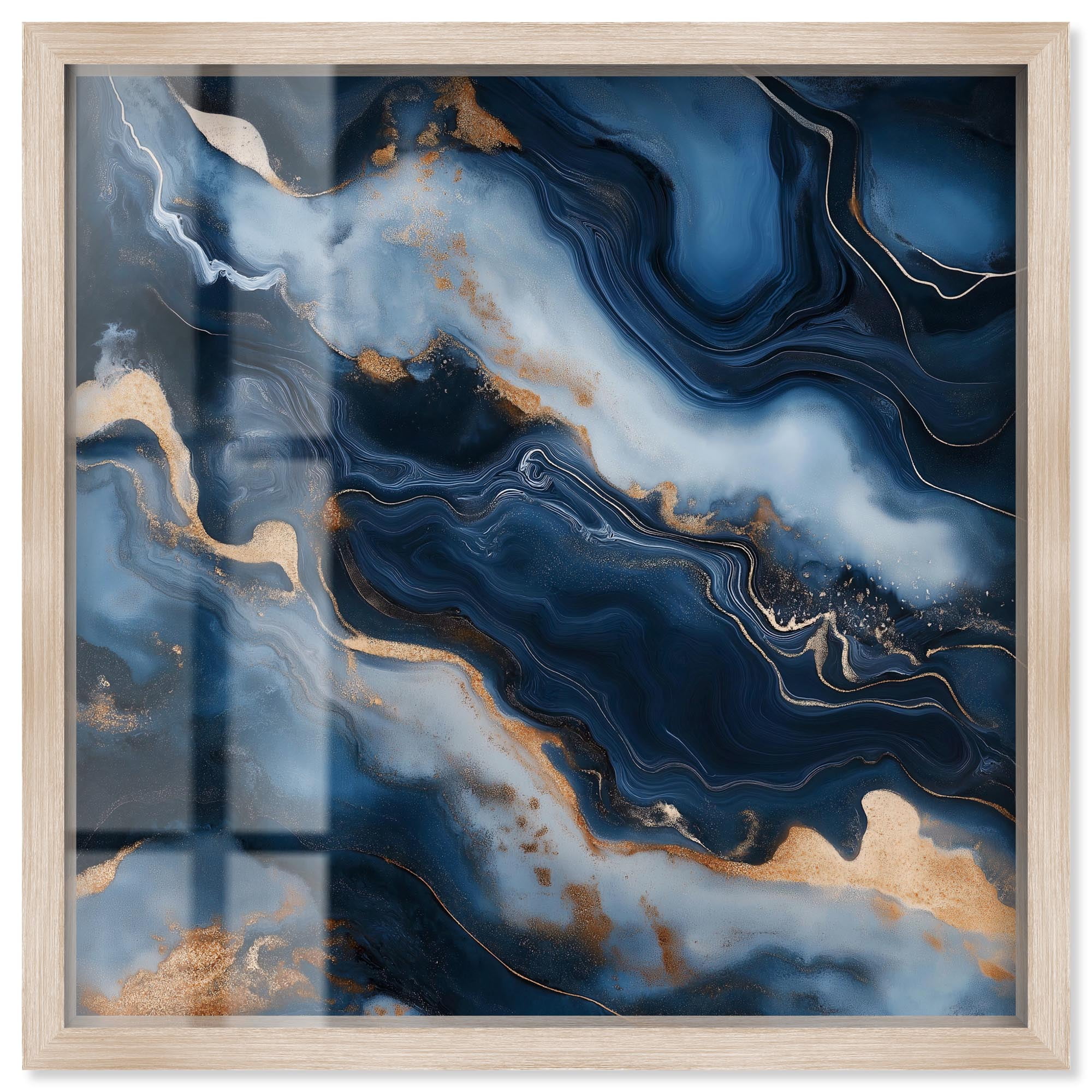 Deep Sea Geode IV Shadowbox Print Geode Wall Art by Art Remedy, Blonde ...