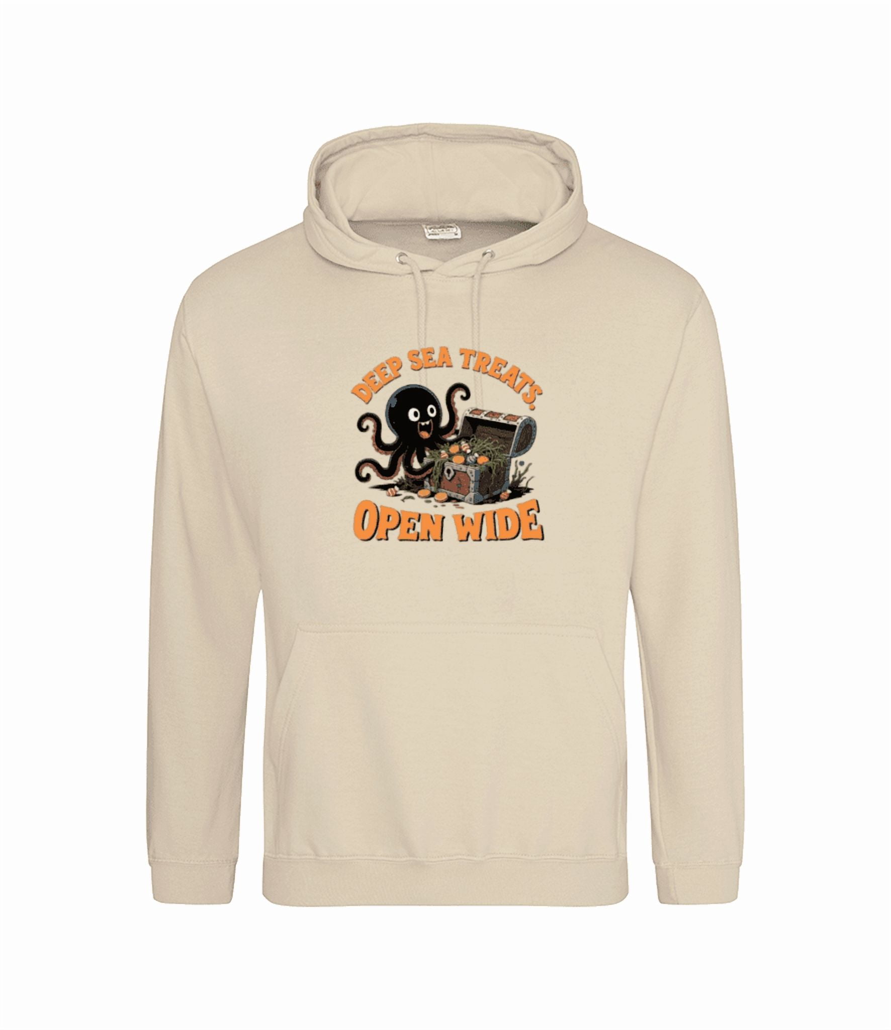 Deep Sea Ghost Octopus Treasure Chest Spooky Ocean Nautical Graphic Hoodie Shirt up to size 5XL ...