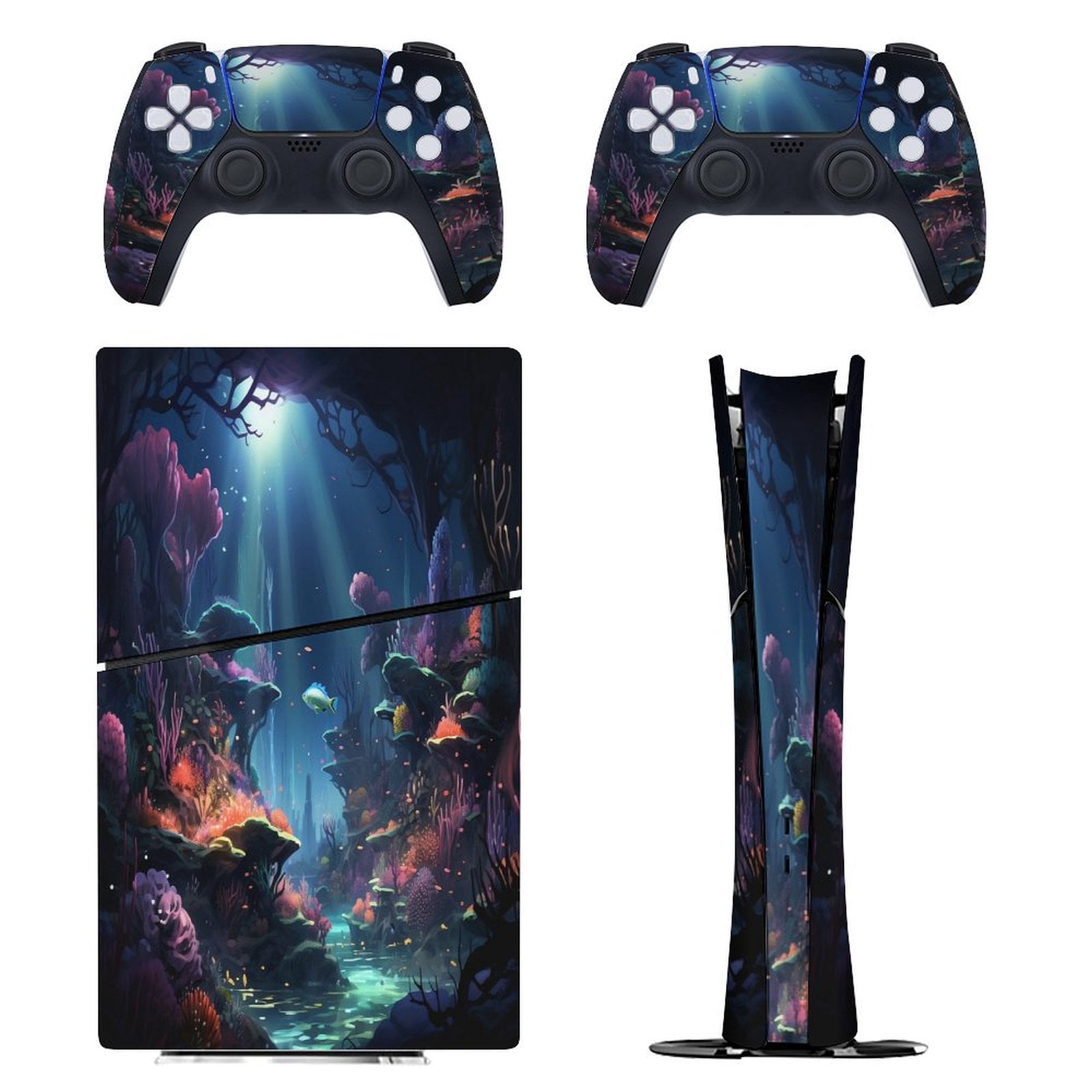 Deep Sea, Ocean PS5/PS5 Slim Digital Disc Skin Sticker For Console And ...