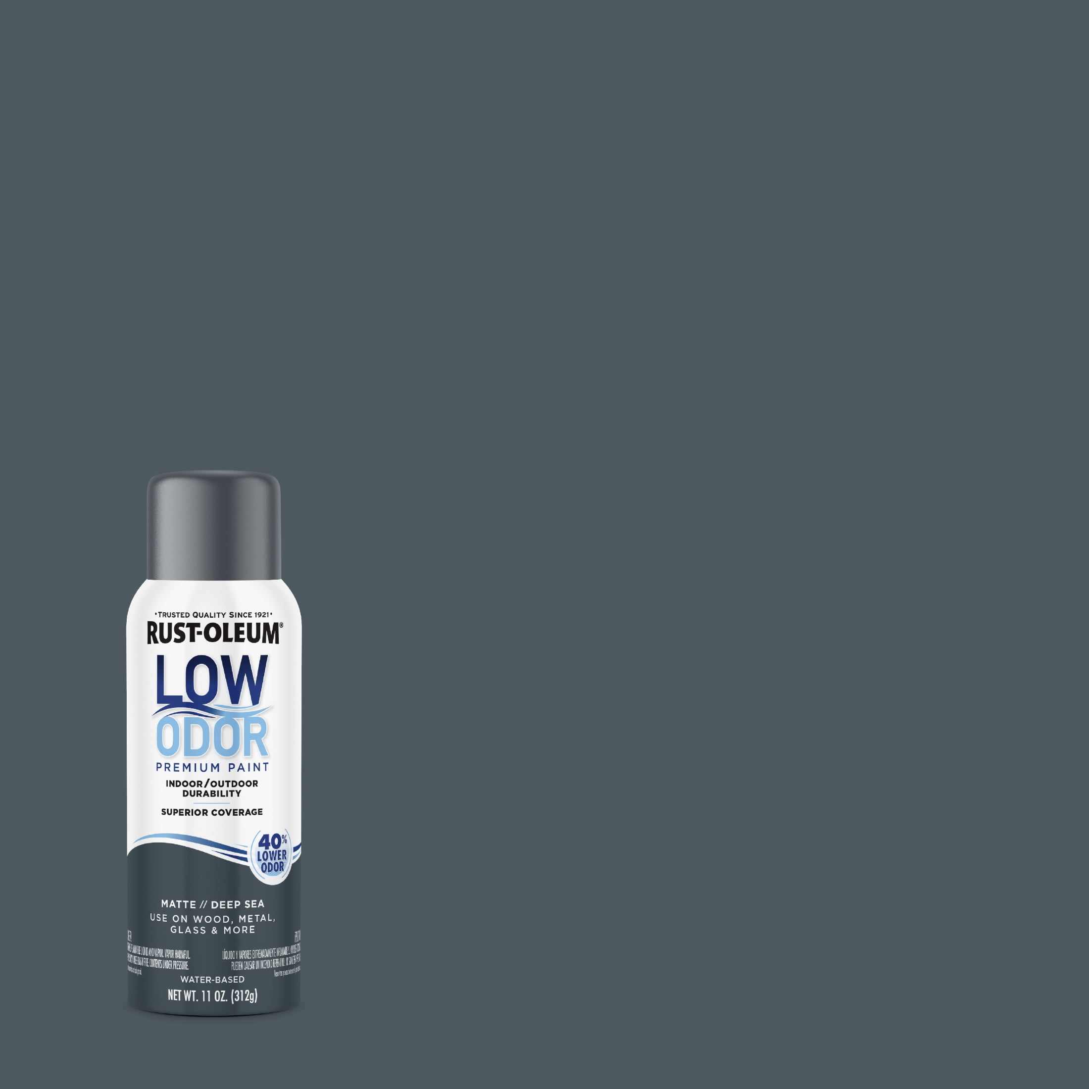 Rust-Oleum Deep Sea Water-Based Low Odor Premium Matte Spray Paint 11 ...