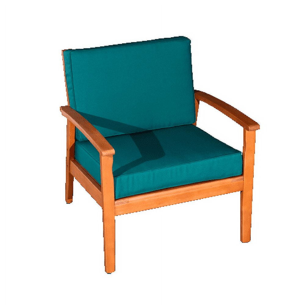 Deep Seat Eucalyptus Chair , Environmentally Friendly Wood Chair with ...
