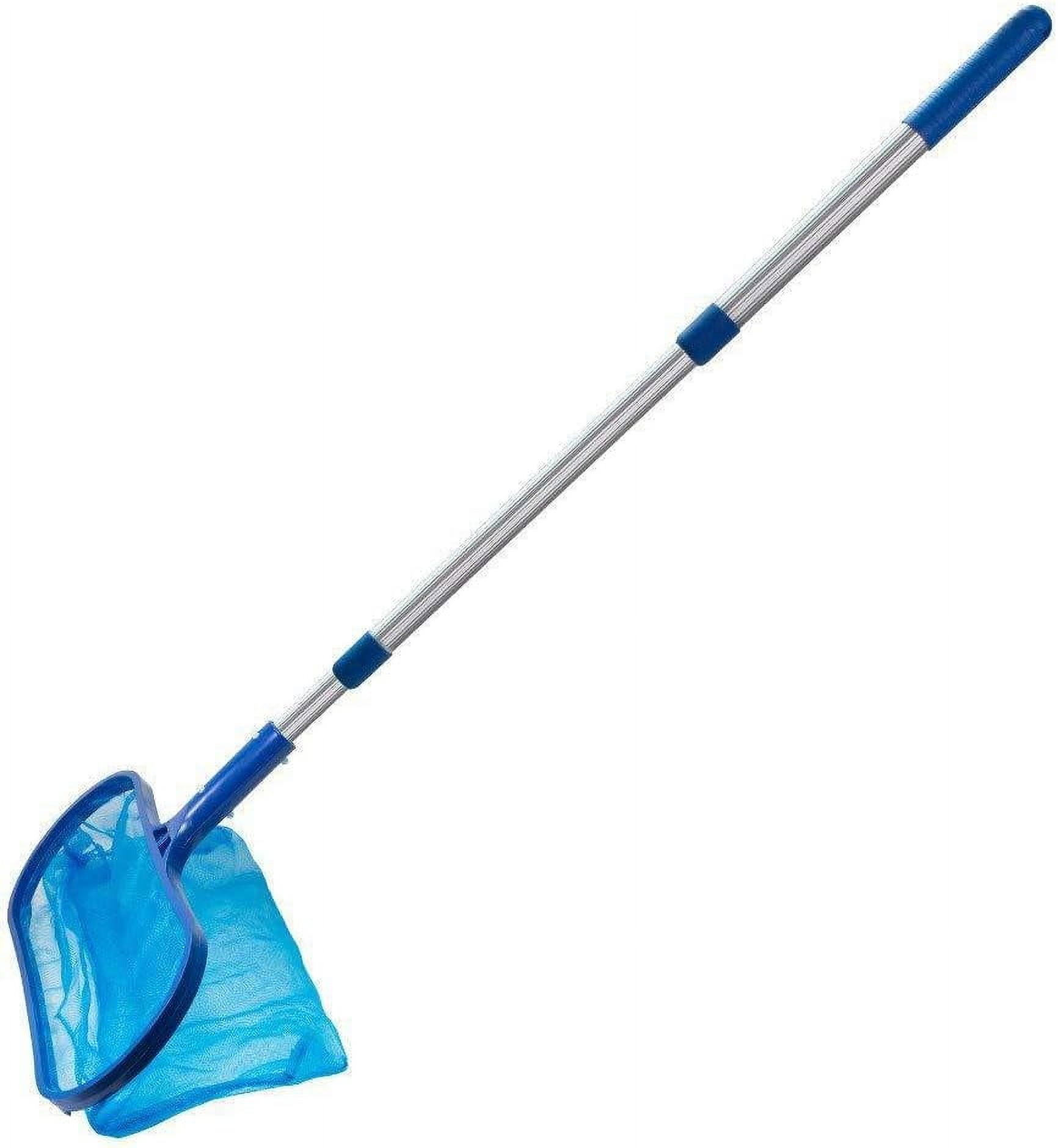 Deep Skimmer Net with 17"-40" Telescopic Pole Leaf Skimmer Fine Mesh ...