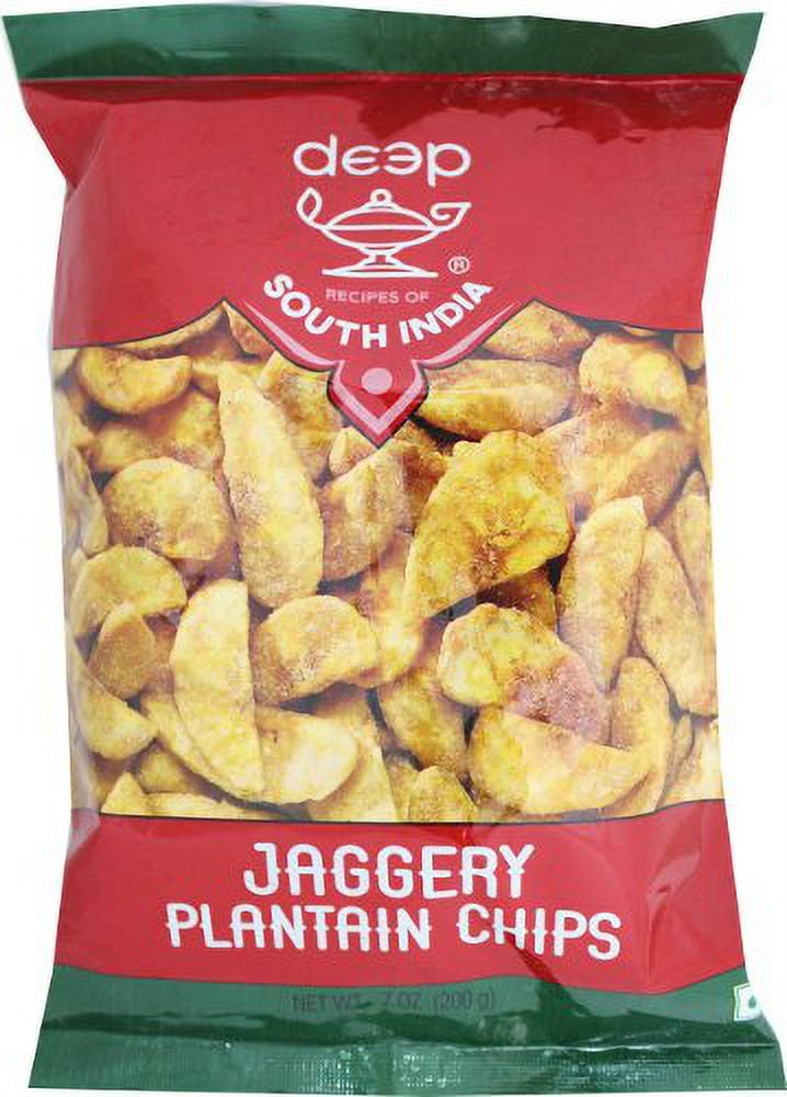 Deep South India Jaggery Plantain Chips 7 oz bag - Walmart.com