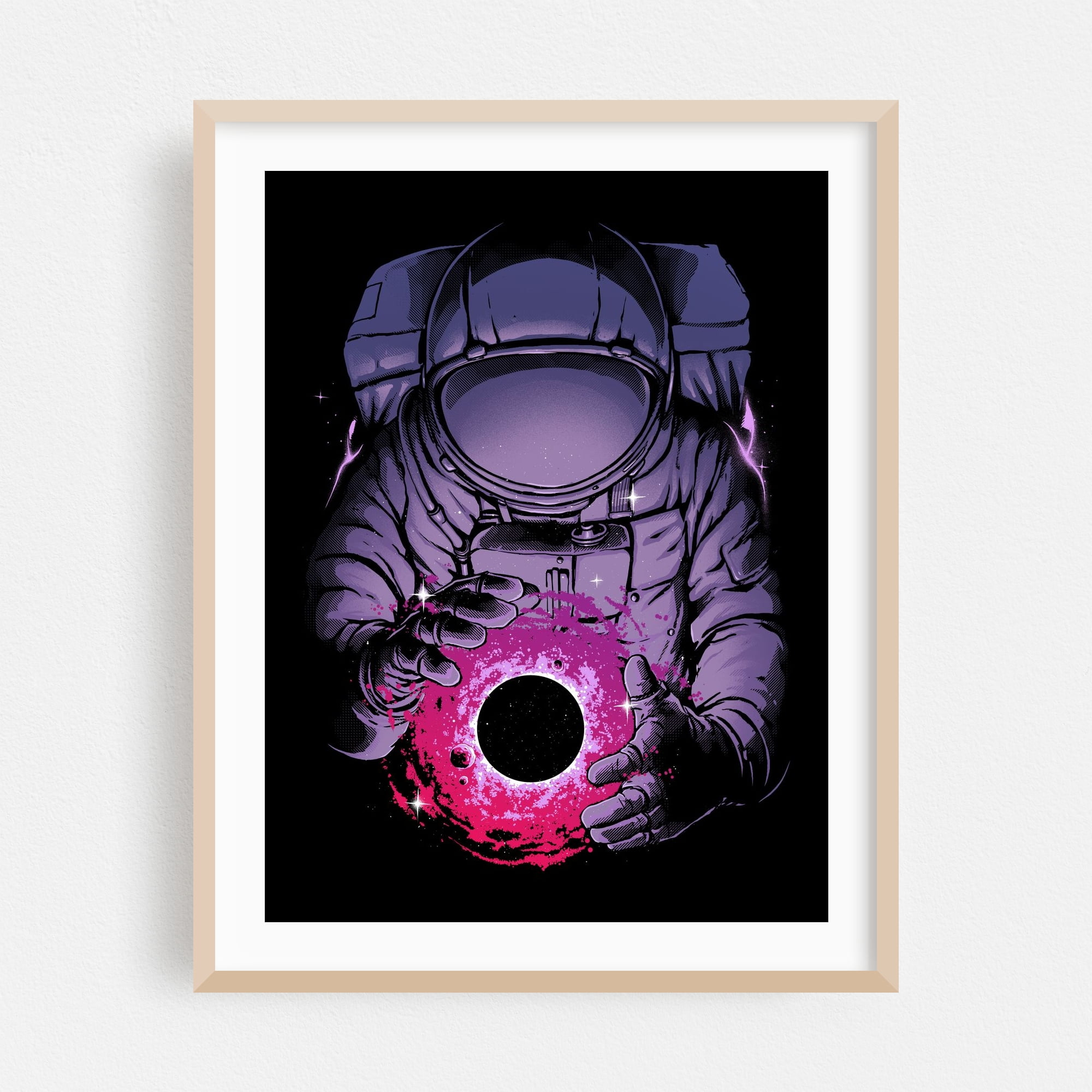 Deep Space - Digital Art Astronaut Space Sci-Fi Surrealism Cosmic Night ...