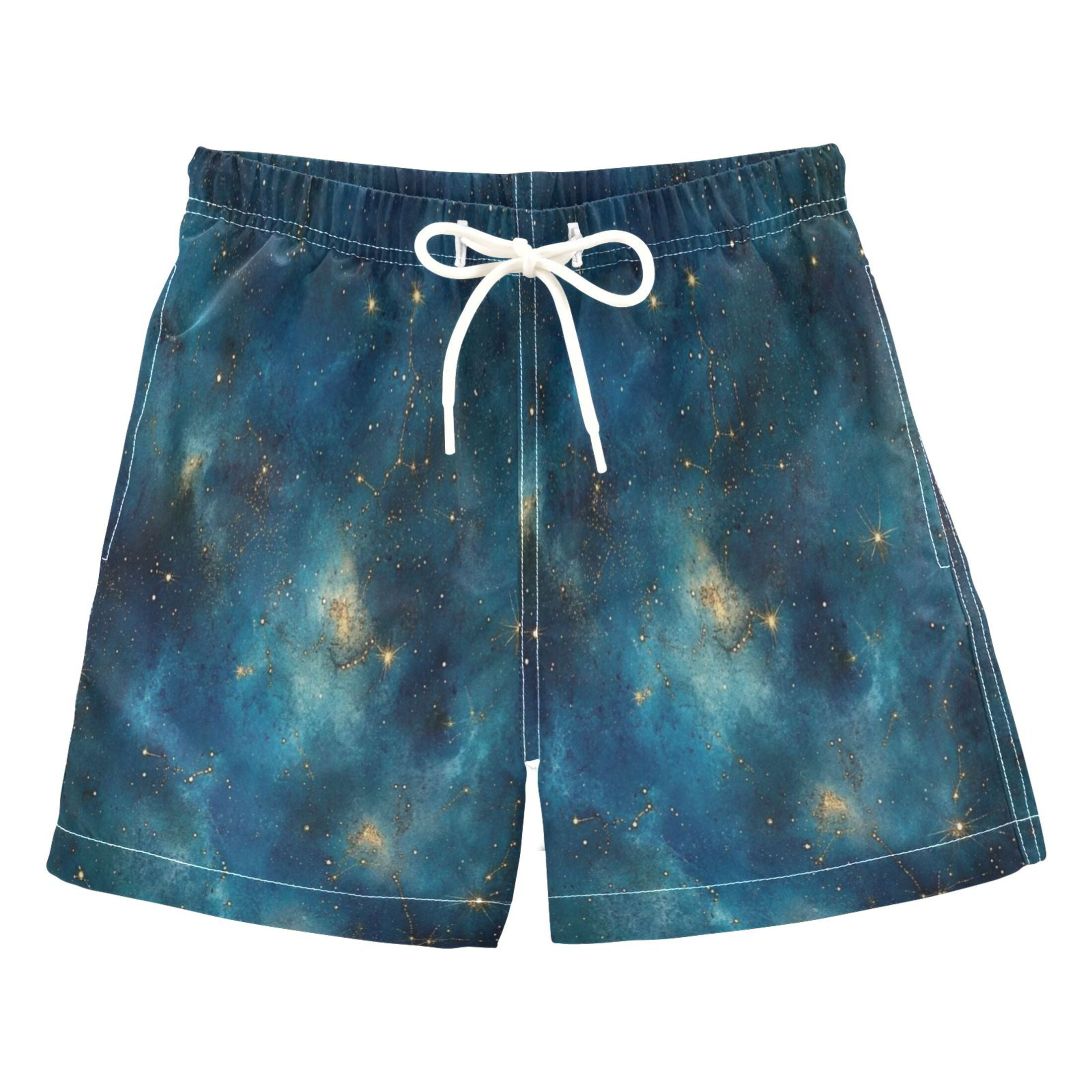 Deep Space Nebula Boys' Swim Trunks Beach Pool Shorts Quick Dry Soft ...