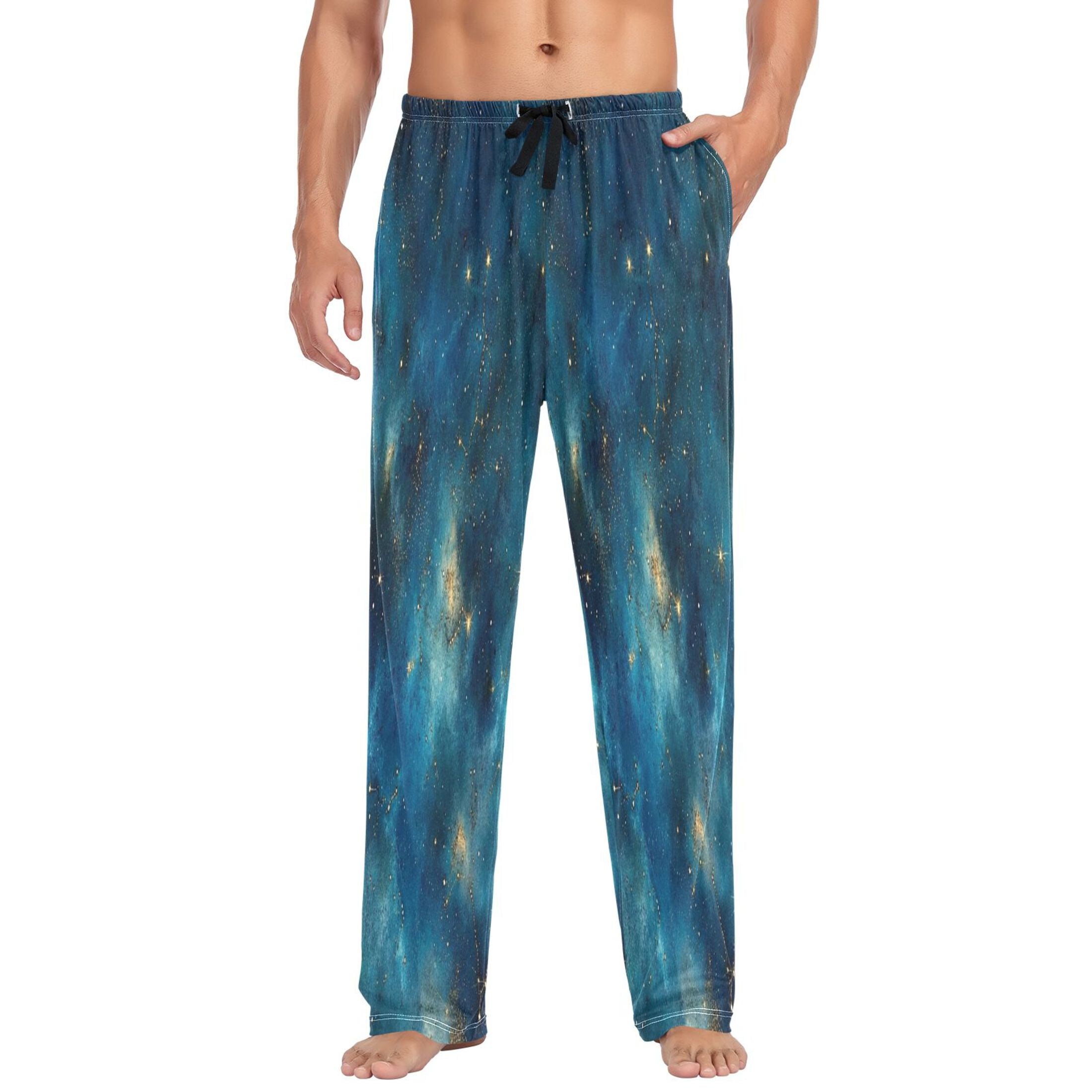Deep Space Nebula Mens Cotton Pajama Pants Long Staple Lightweight ...
