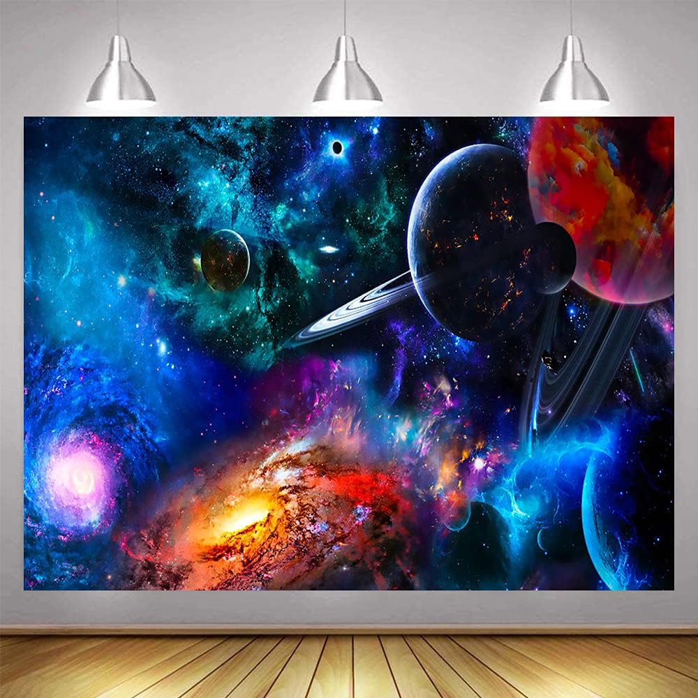 Deep Space Planet Backdrop Universe Nebula Background Purple Night Sky ...