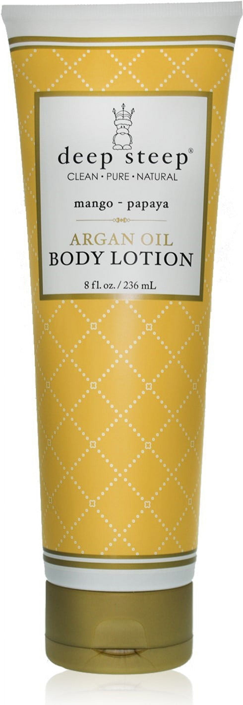 Deep Steep Argan Oil Body Lotion, Mango Papaya, 8 Oz - Walmart.com