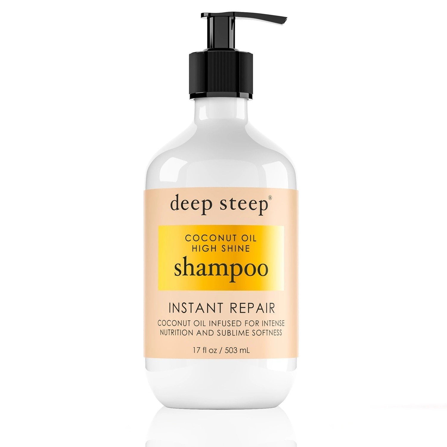 Deep Steep Coconut Oil High Shine Shampoo 17 oz Liquid - Walmart.com