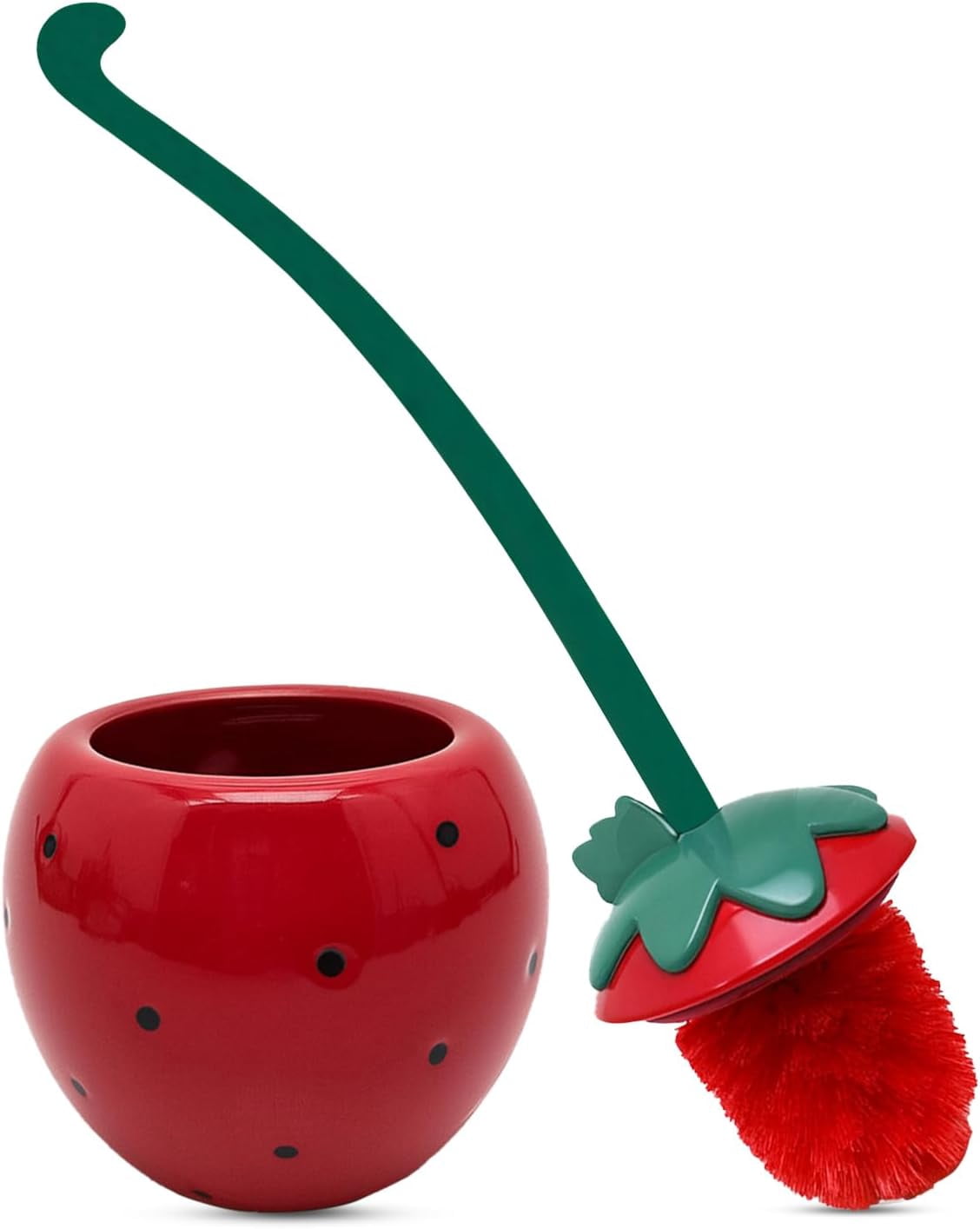 Deep & Sturdy Toilet Bowl Brush with Holder - Strawberry Bowl Brush ...