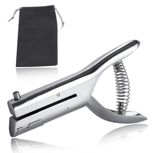 Deep Throat Heavy Duty Hand Held Single Hole Punch 1/8 inch (3 mm) for ...