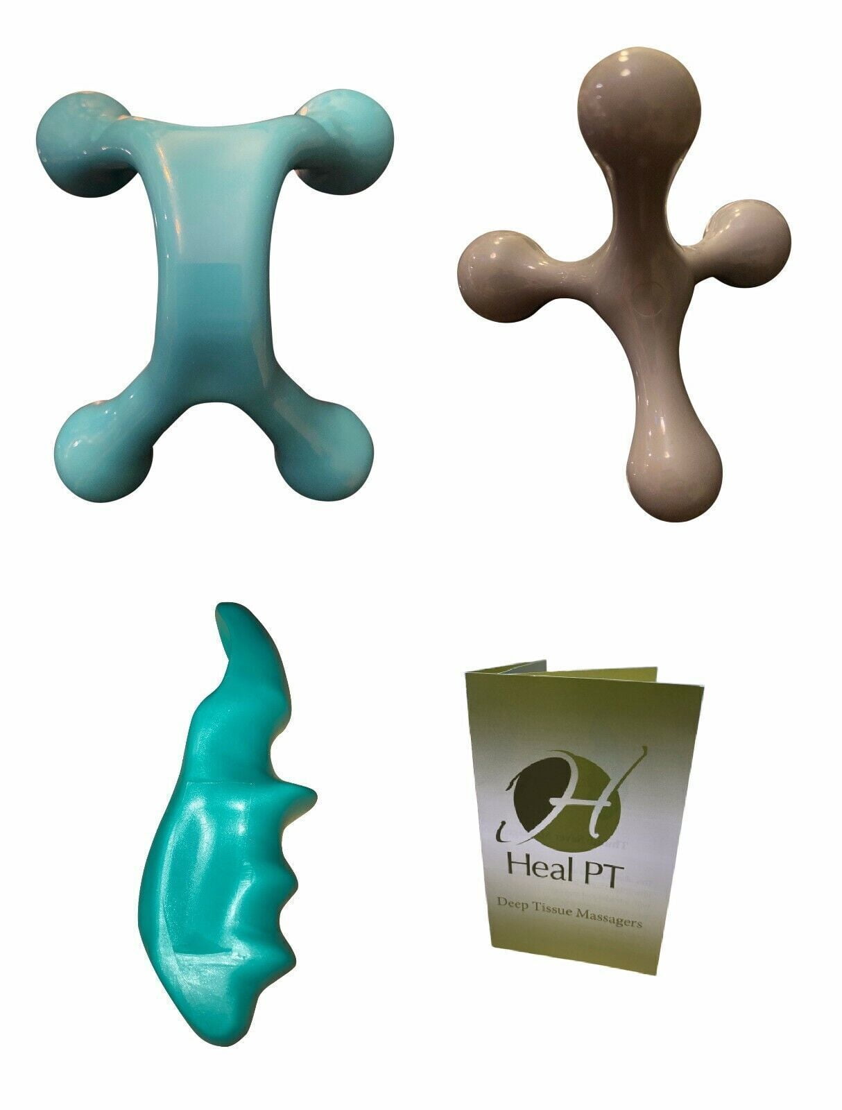 Deep Tissue Massage Tools - 3 Piece Bundle of Trigger Point Massagers ...