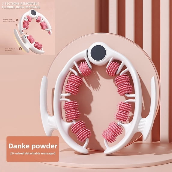 Deep Tissue Muscle Roller Massager, 14-Roller Manual Massage Tool For ...