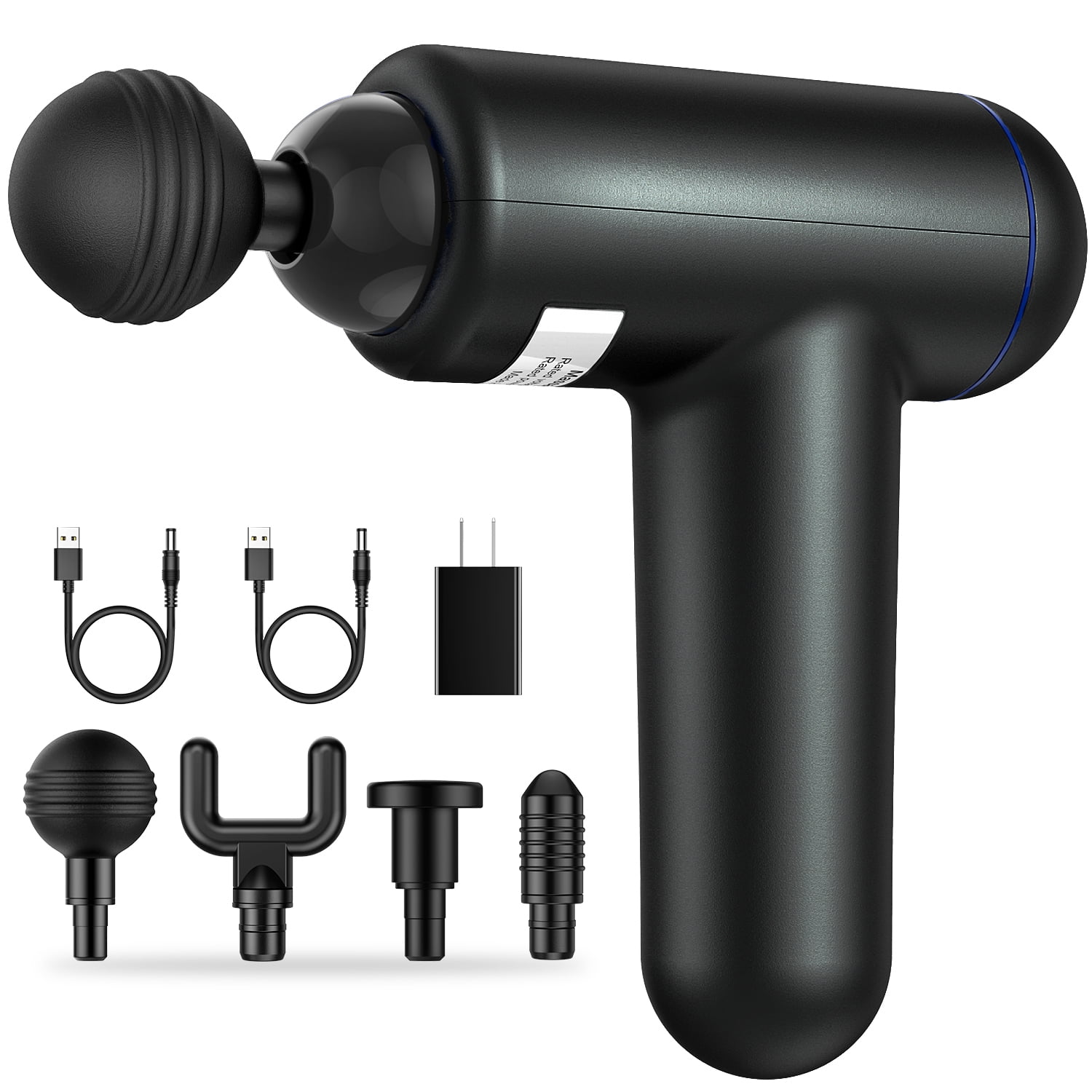 Deep Tissue Percussion Muscle Massage Gun, USB Rechargeable Handheld ...