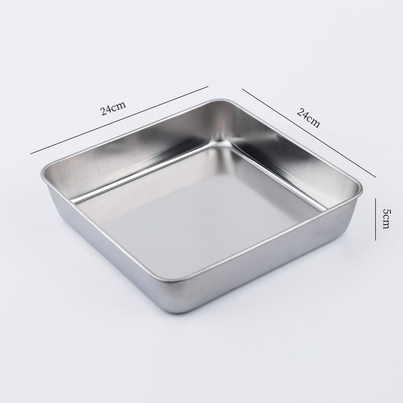 Deep Toaster Oven Tray Pan Stainless Steel Baking Pan Small Cookie Tray ...