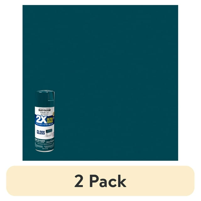 (2 pack) Deep Turquoise, Rust-Oleum American Accents 2X Ultra Cover ... (2 pack) Deep Turquoise, Rust-Oleum American Accents 2X Ultra Cover ...