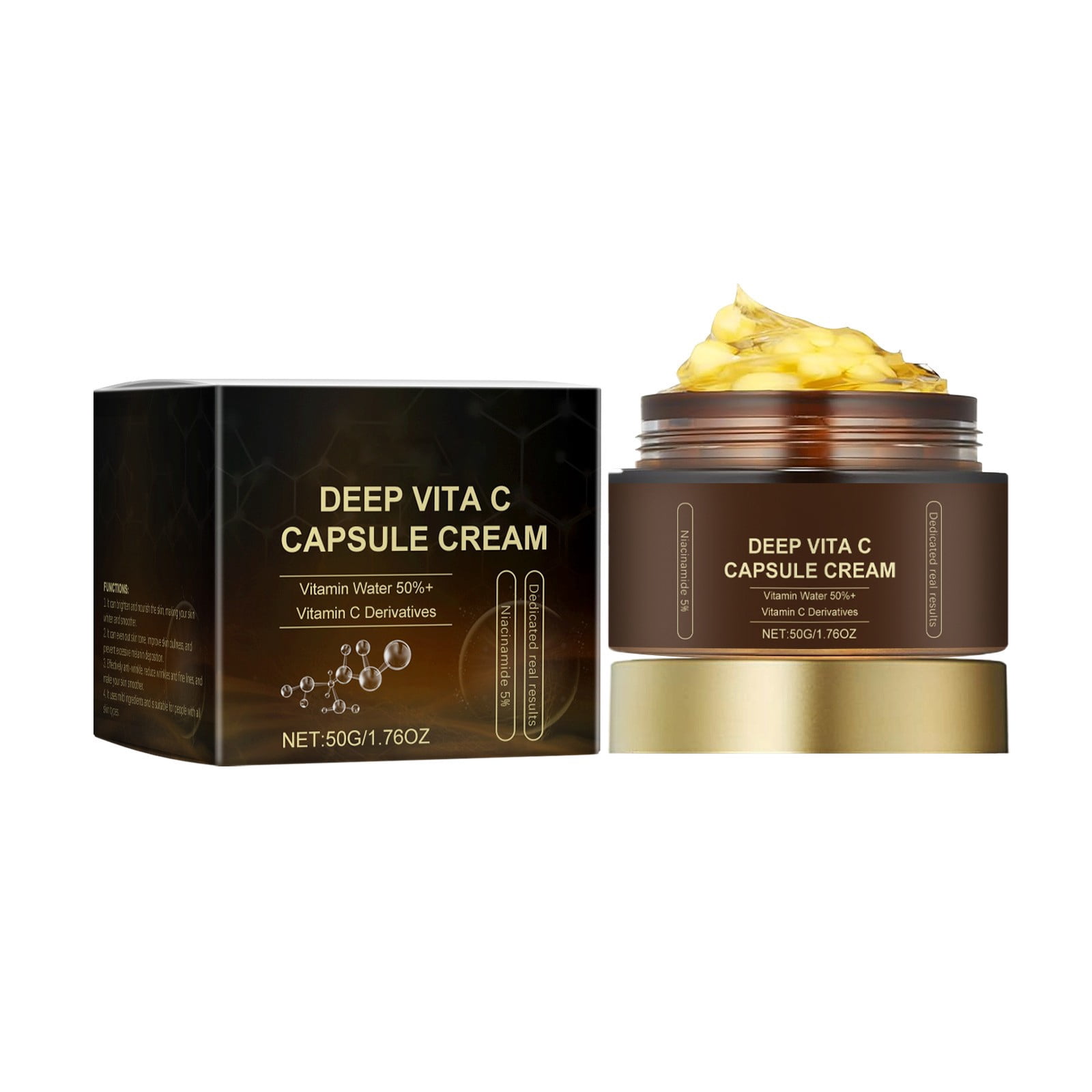 Deep Vitamin C Golden Capsule Face Moisturizer - Liposome Capsules For ...