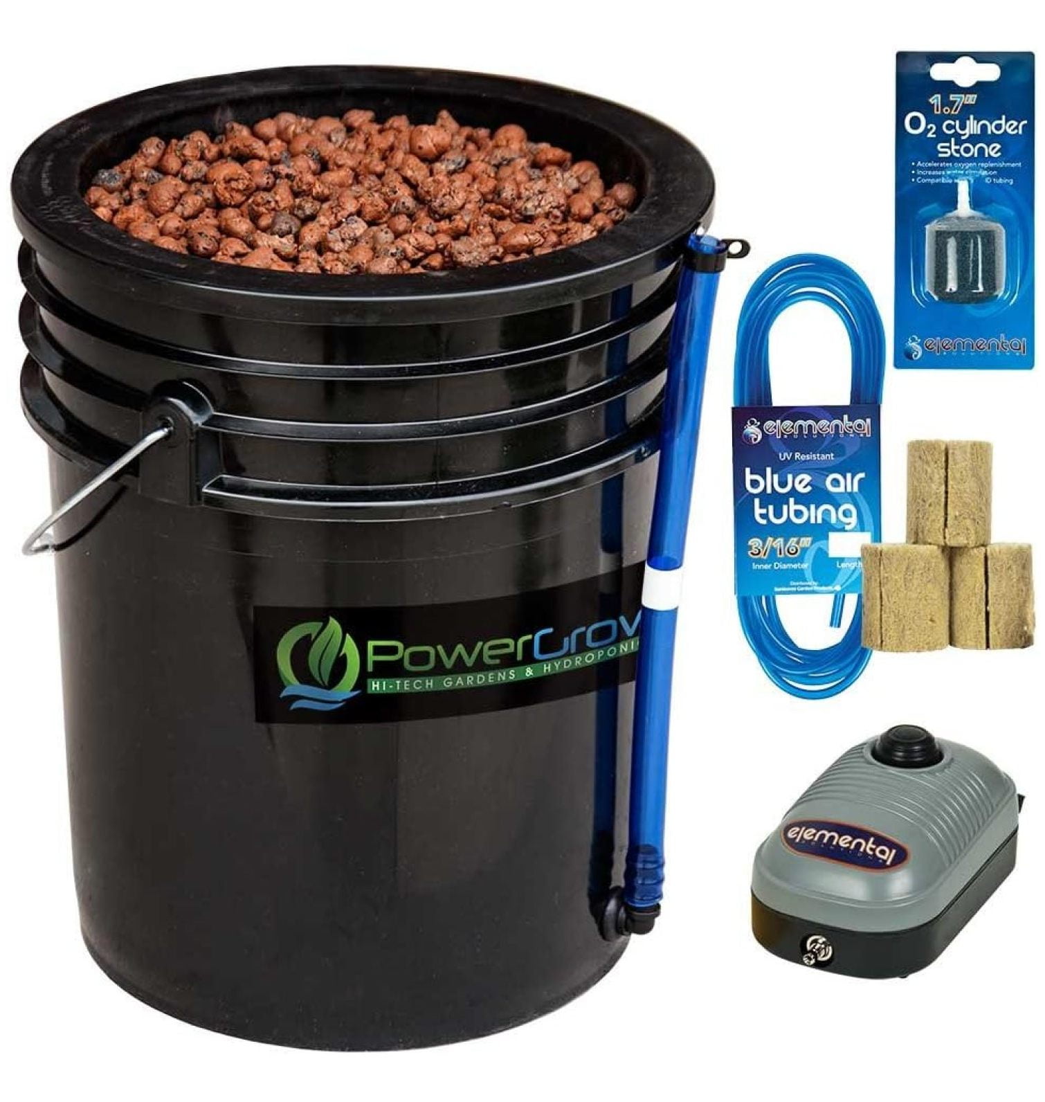 Deep Water Culture (DWC) Hydroponic Bucket Kit 5 Gallon, 10 inch ...