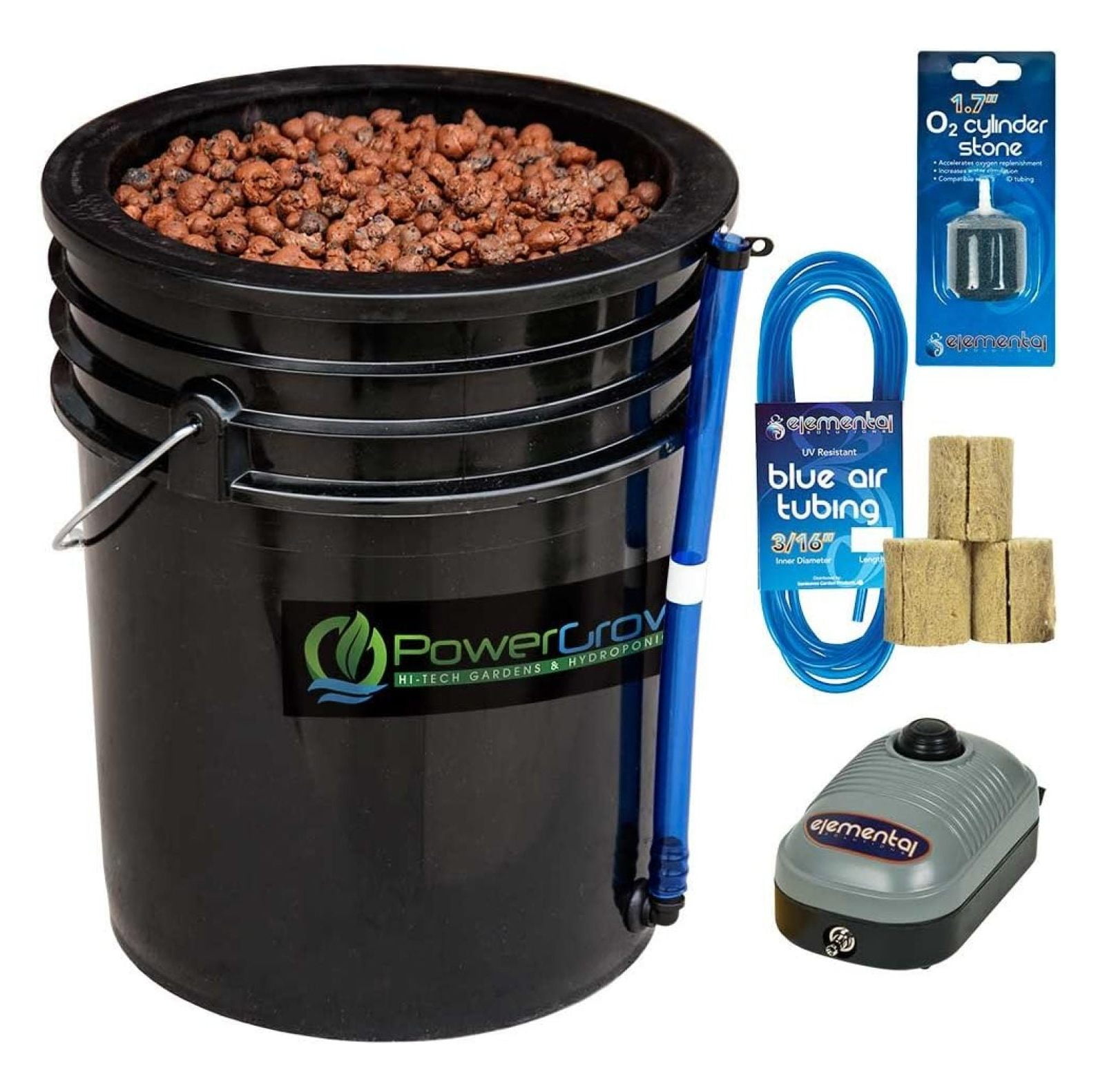 Deep Water Culture (DWC) Hydroponic Bucket Kit 5 Gallon, 10 inch ...