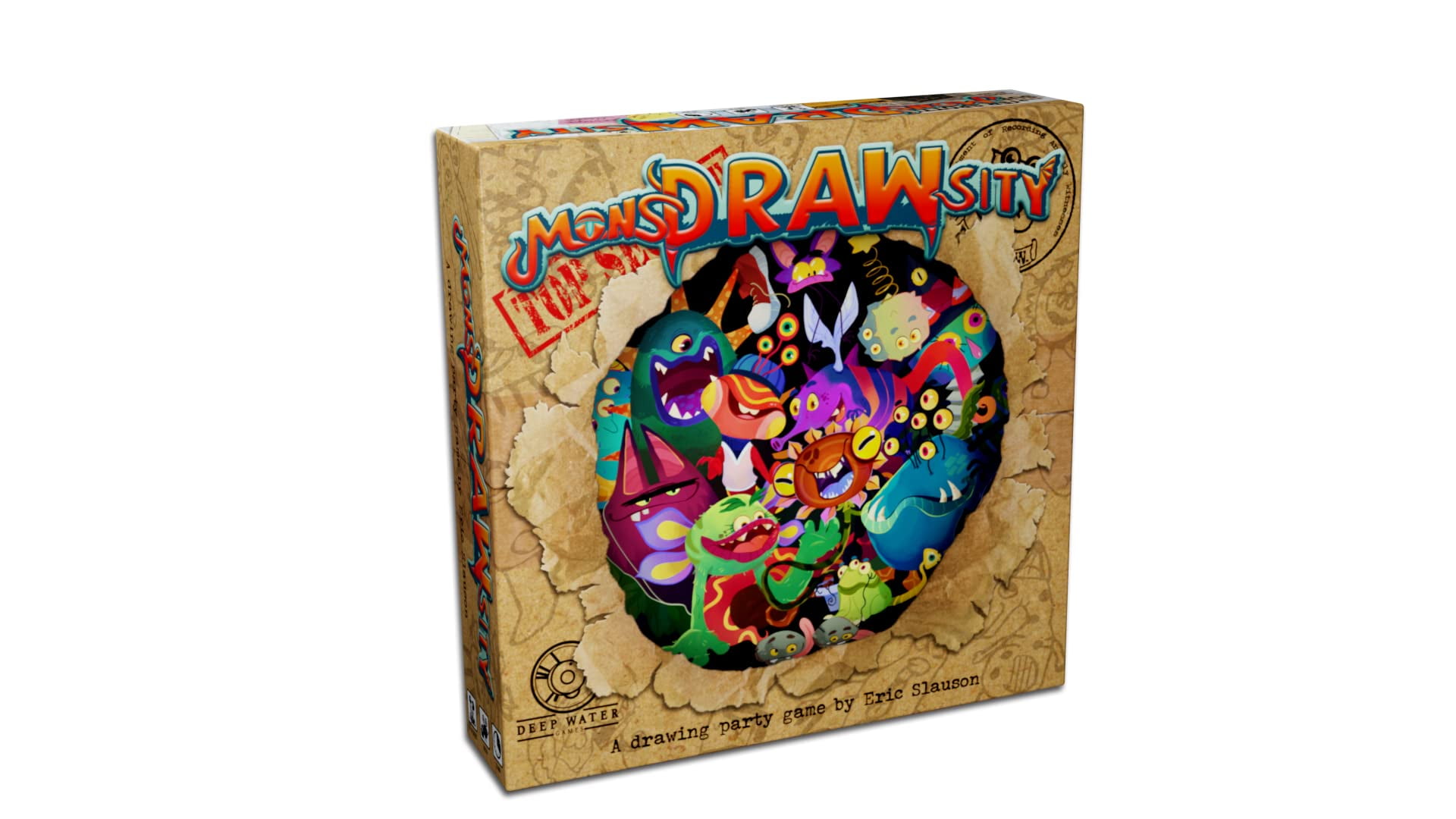 Deep Water Games MonsDRAWsity Top Secret Version, Drawing Party Game 8 ...