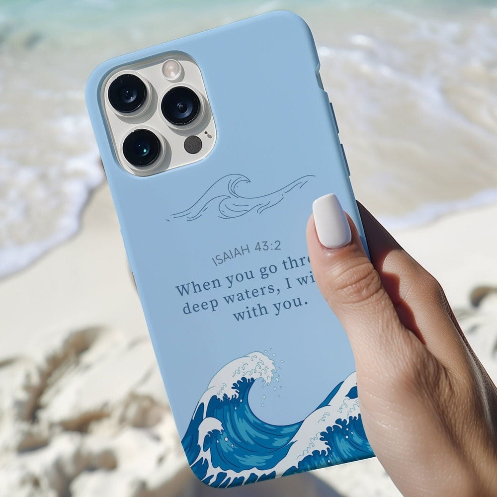 Deep Waters Christian Religious Scripture Phone Case 17 16 15 14 13 12 ...