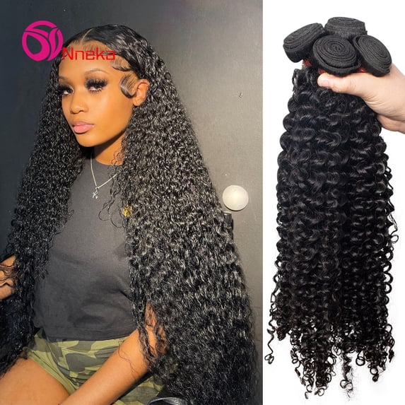 Deep Wave Human Hair Bundles Burmese Curly Hair Bundles 100% Human Hair ...