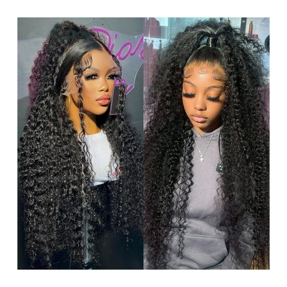 Deep Wave Lace Front Wigs Human Hair wigs for Black Women 13x4 Glueless ...