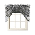 Deep Well Kitchen Swag Valances for Windows, Cave Opening Rustic ...