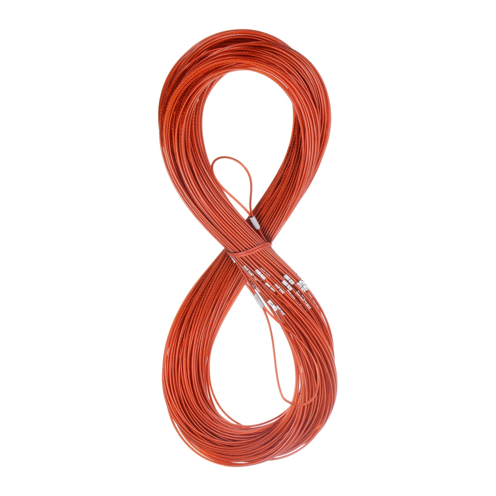 Deep Well Measuring Rope 100m Steel Wire Plastic Coated, Red - Walmart.com