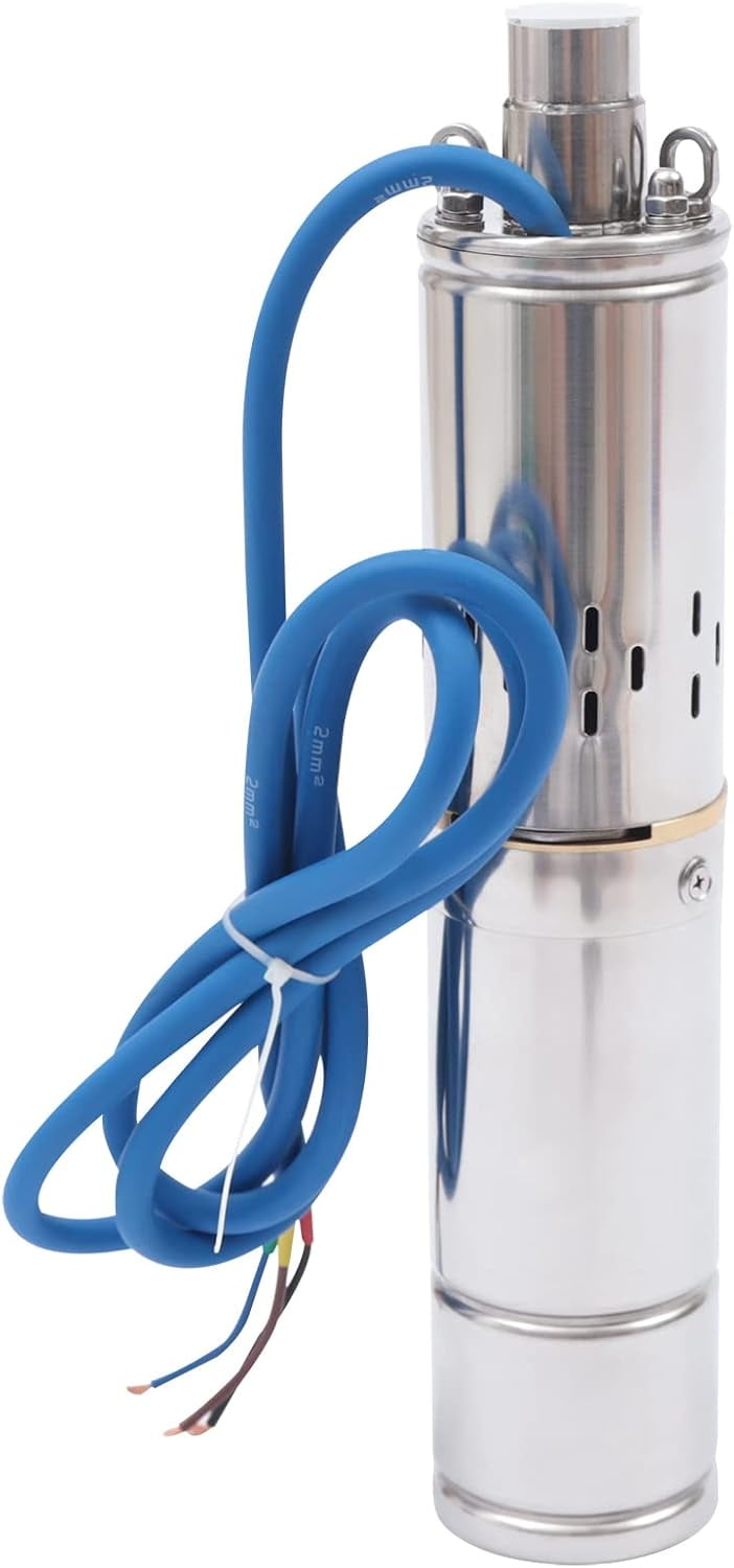 Deep Well Submersible Pump, 0.33HP 1Inch Submersible Pump, 91.86Ft ...