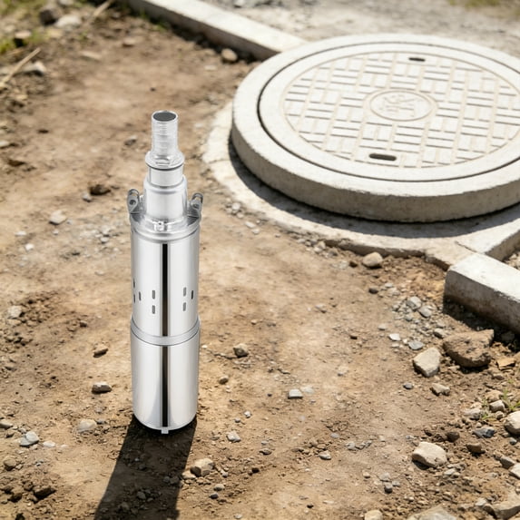 Deep Well Submersible Pump, Solar-Powered Water Pump, Stainless Steel ...