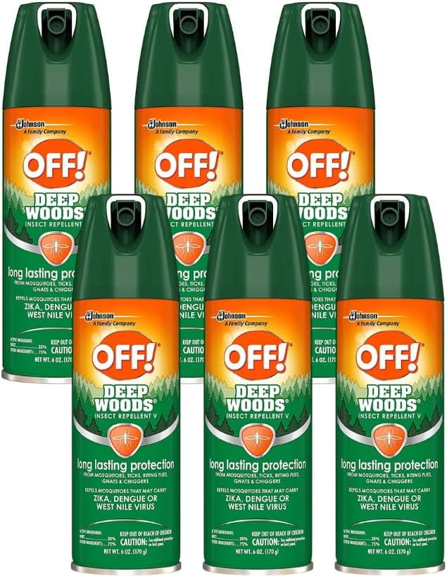 Deep Woods Insect lent V Ticks Aerosol 6 oz, Pack of 6 - Walmart.com