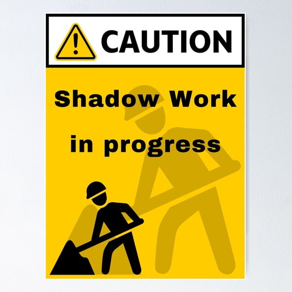 Deep Work Ahead – Inner Shift Alert Poster Wall Art, Modern Wall Decor ...
