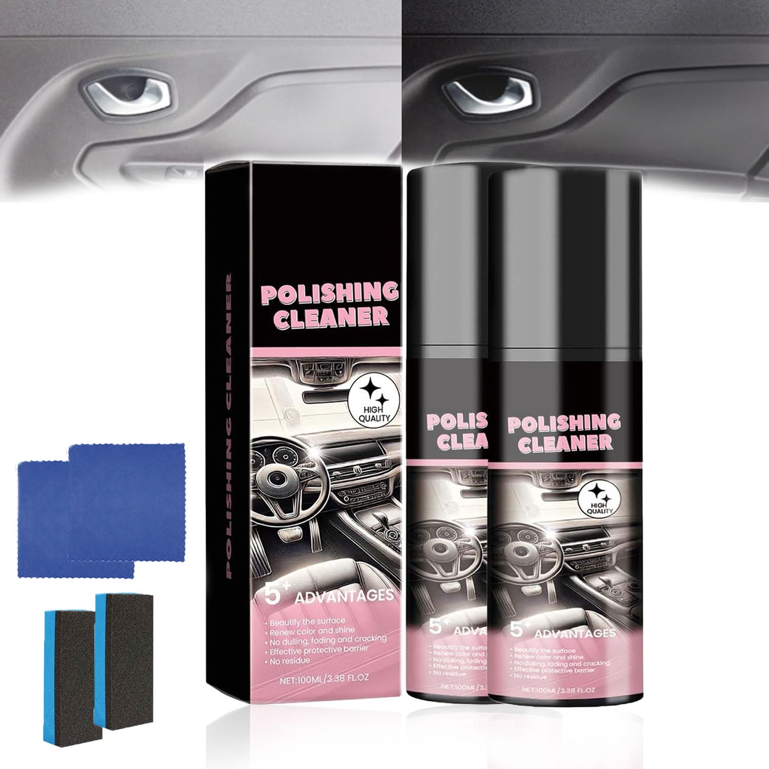 Deep cleaning car polish spray,Car Interior Maintenance Spray ...