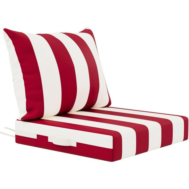 Deep seat Patio Cushion Set 22"x22"x4" Waterproof Fade-Resistant Patio ...