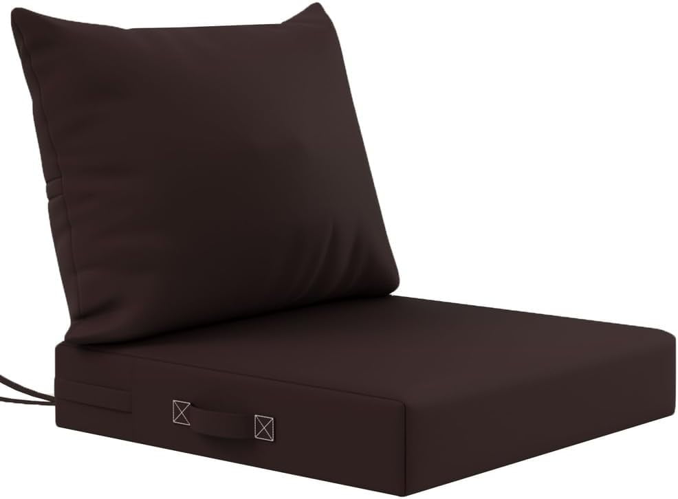 Deep seat Patio Cushion Set 24"x24"x4" Waterproof Fade-Resistant Patio ...