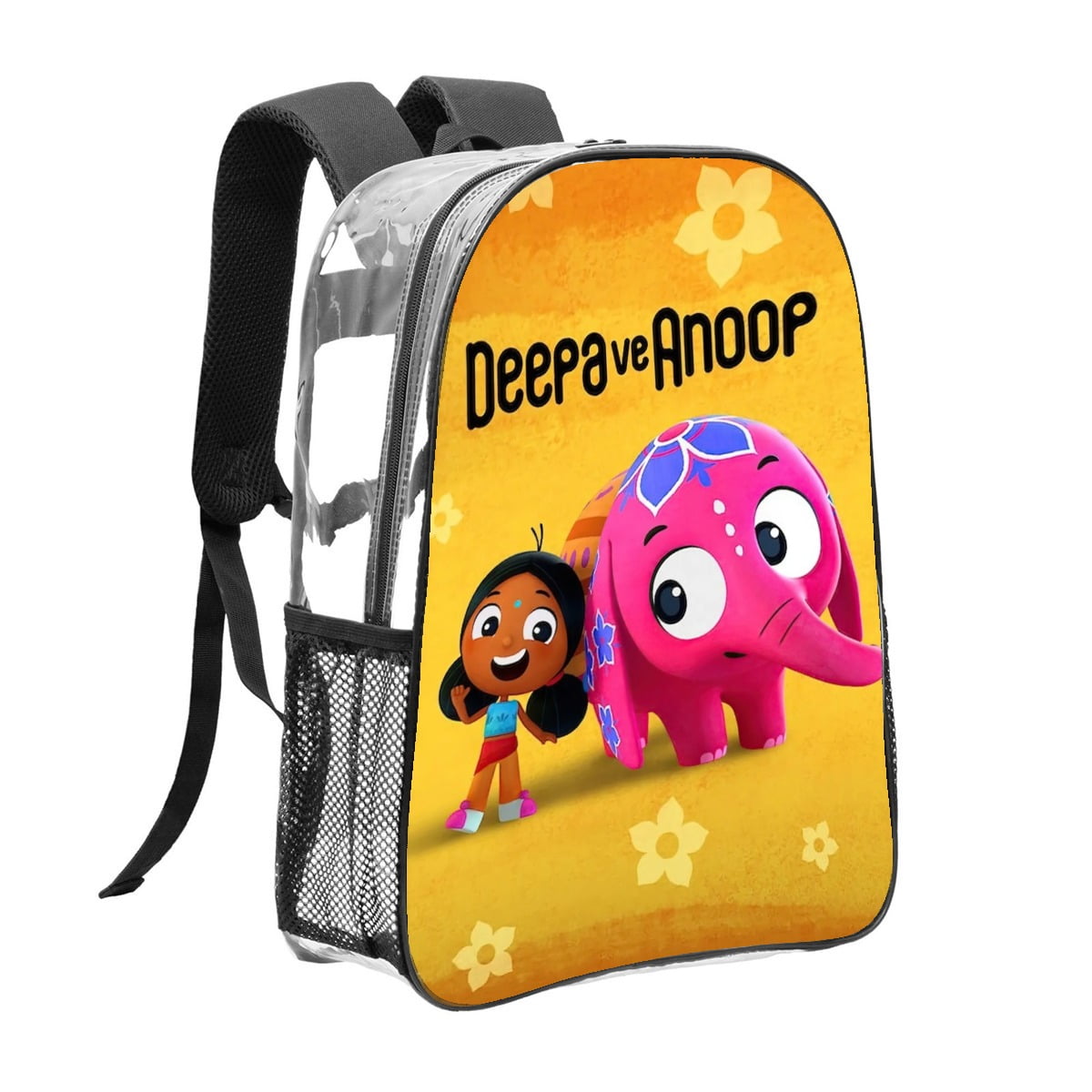 Deepa & Anoop Pattern Transparent Backpack Lightweight And fashionable ...