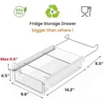 Deeper Refrigerator Drawers, Adjustable Refrigerator Shelf 14-19.5 ...