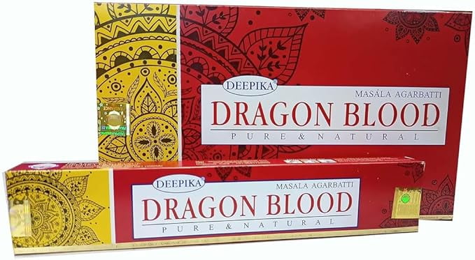 Deepika Dragon-Blood Incense Sticks Agarbatti Handrolled Masala Incese ...