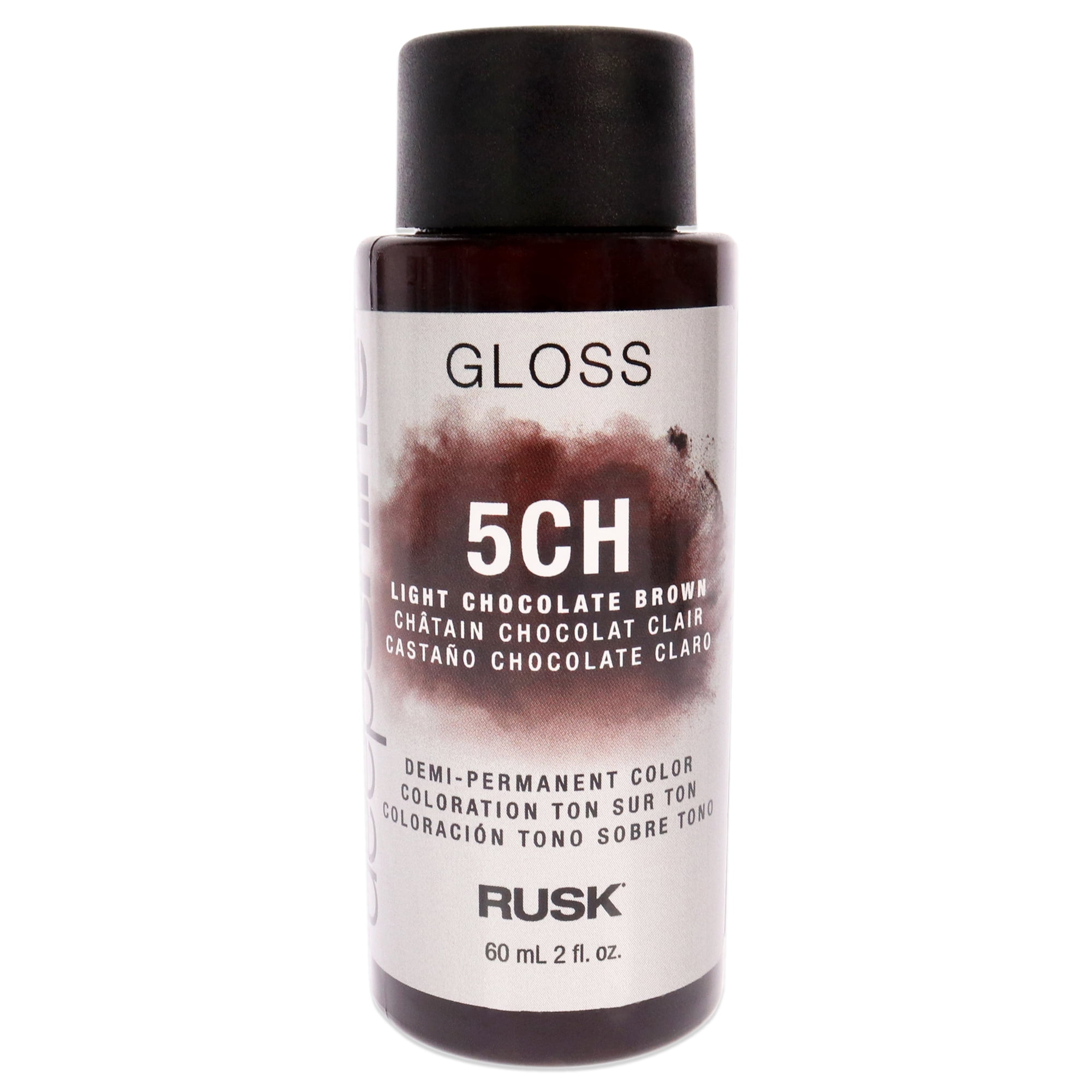 Rusk Deepshine Gloss Demi-Permanent Hair Color - 5CH Light Chocolate ...