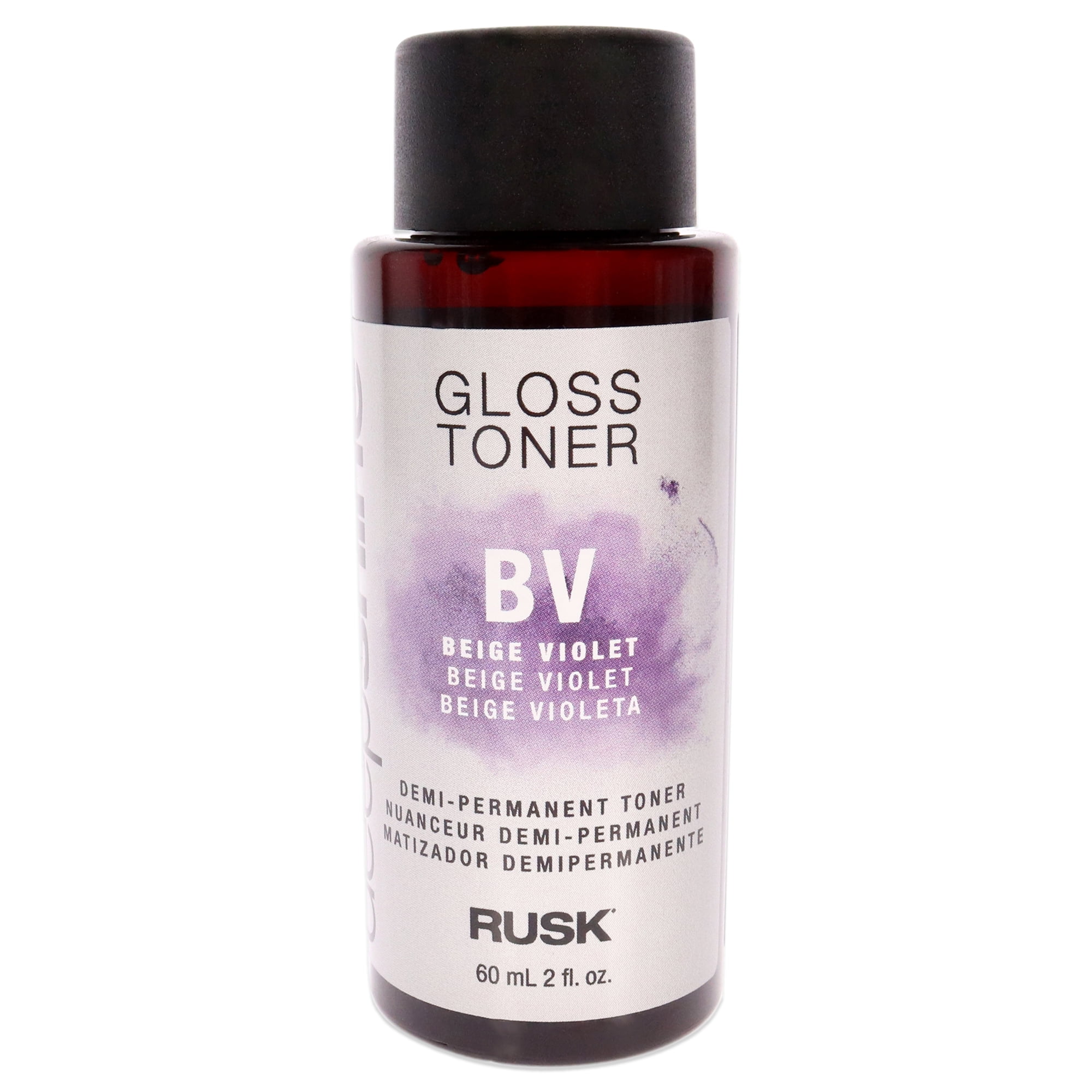 Rusk Deepshine Gloss Toner, Beige Violet Demi-Permanent Hair Color, 2 ...