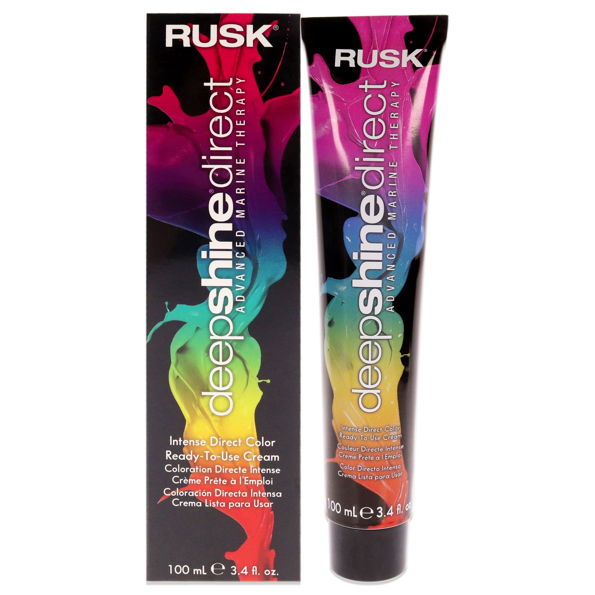 Rusk Deepshine Intense Direct Color, Purple Semi-Permanent Hair Dye ...