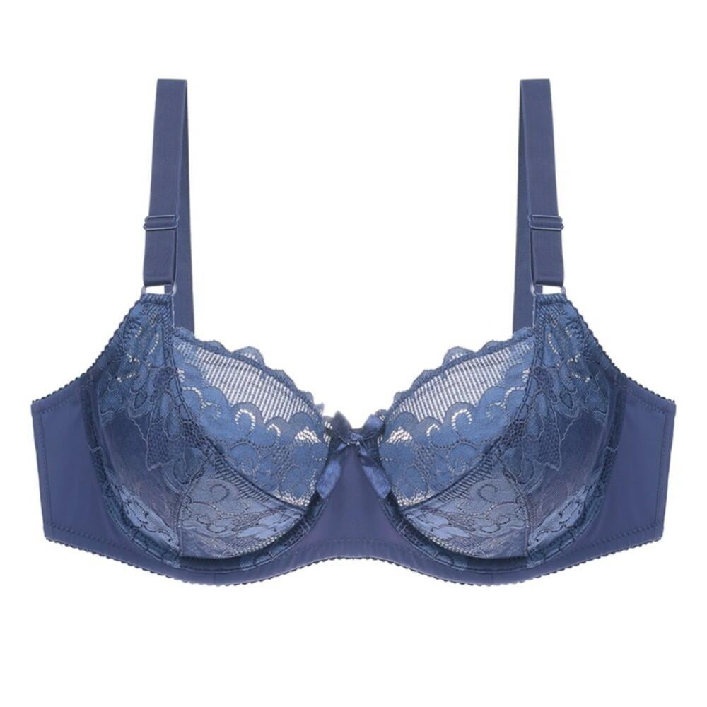 Deepwonder Women E/D Cup Lace Minimizer Full Figure Underwire Bra Lace ...