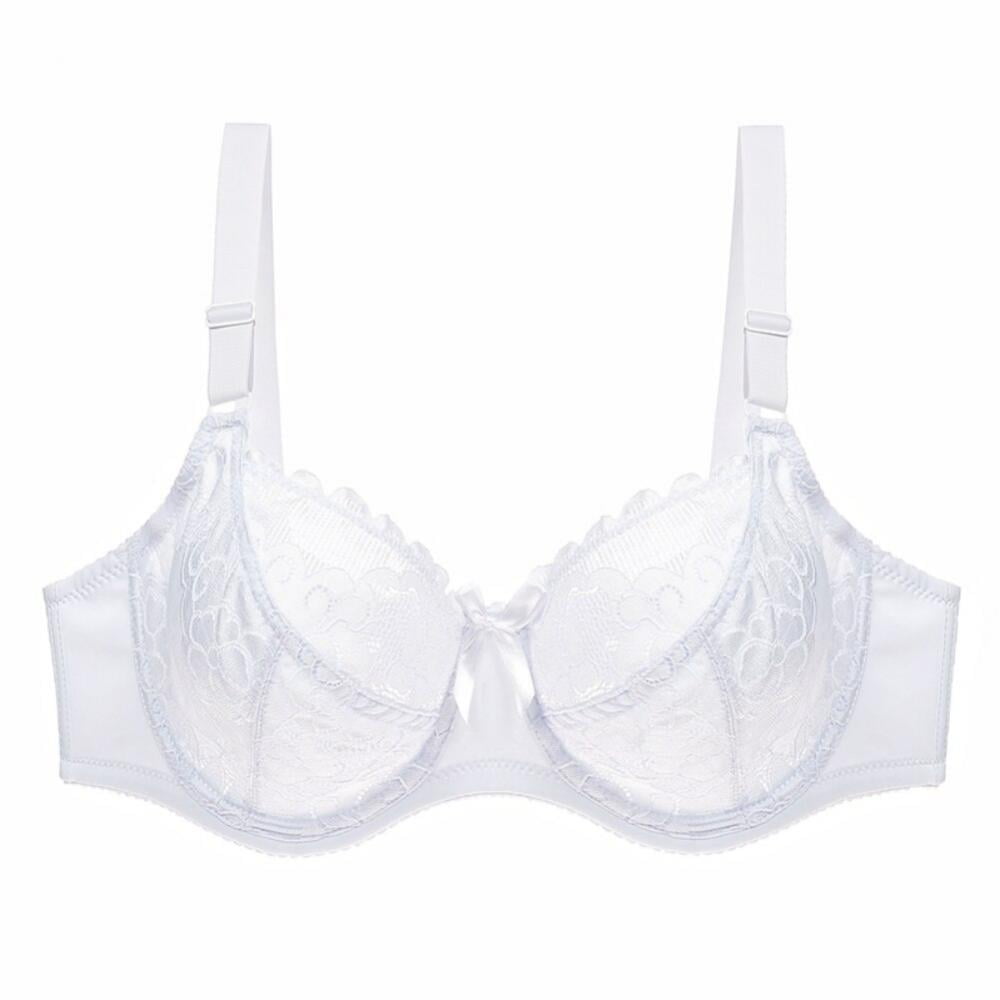 Deepwonder Women E/D Cup Lace Minimizer Full Figure Underwire Bra Lace ...