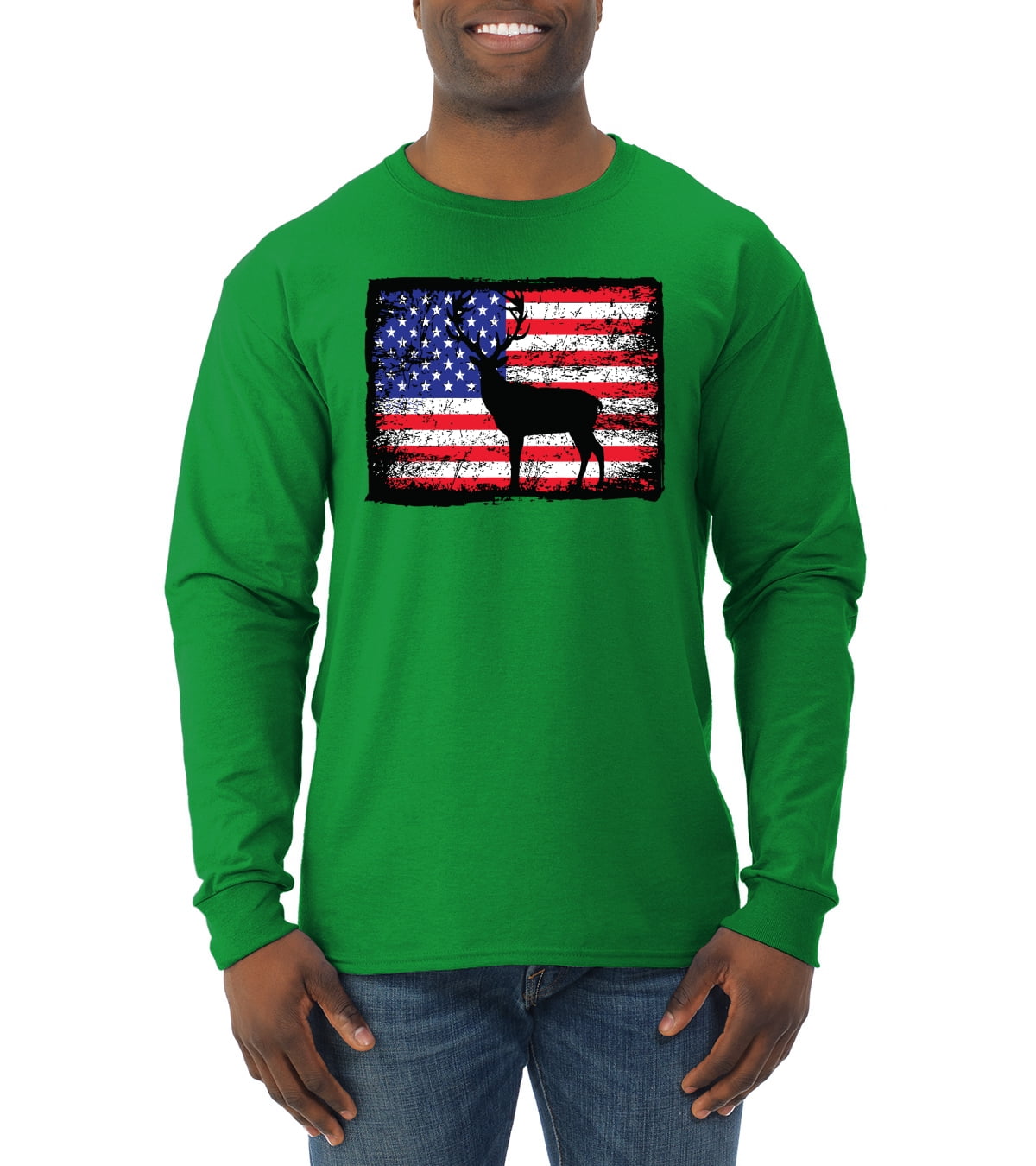 Deer American Flag Freedom Pride Hunting Americana / American Pride ...